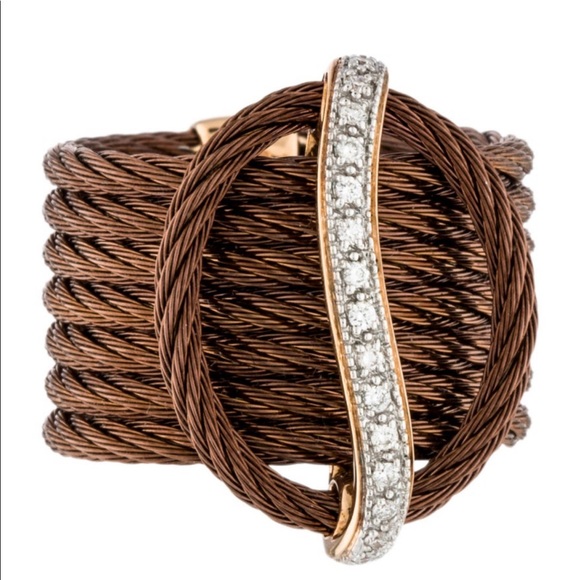 Charriol | Jewelry | Sold Charriol Diamond Cable Ring | Poshmark